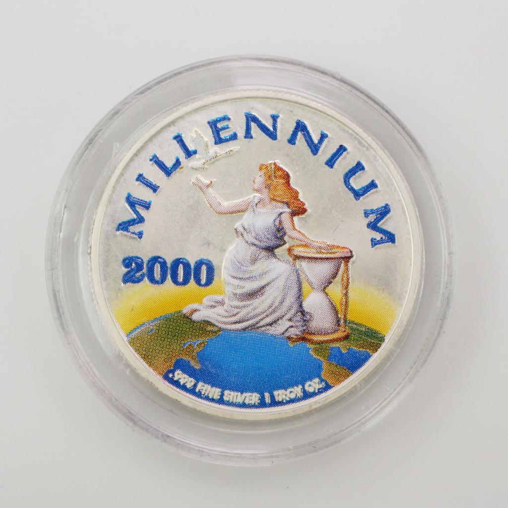 2000 Silver Millennium Liberty Colorized Coin | Property Room