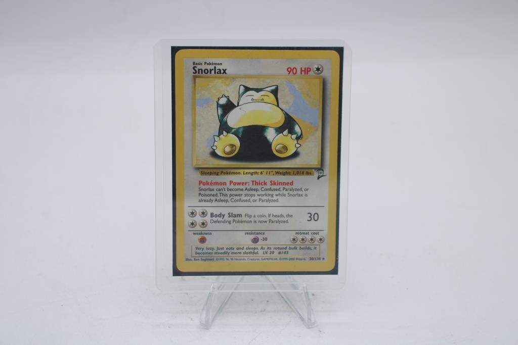2000 WOTC Pokemon Snorlax 30/130 Base Set 2 | Property Room