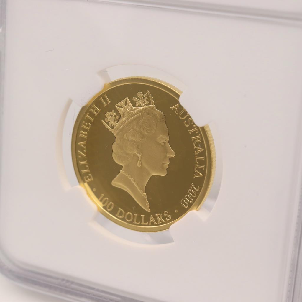 2000-P Australian Sydney Olympics Colorized Gold 100 Dollar Coin ...