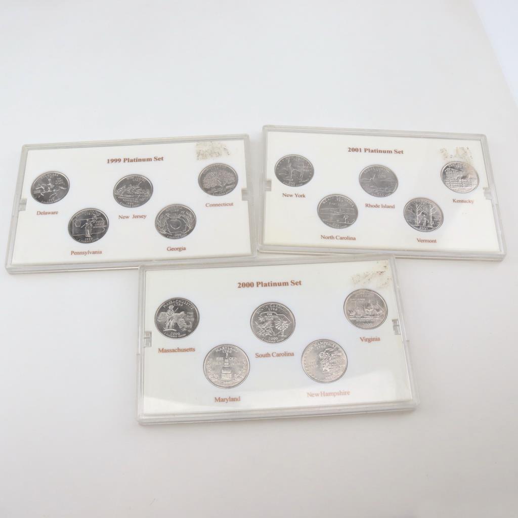 2001 Platinum Quarter Mint Set, 3 Sets | Property Room