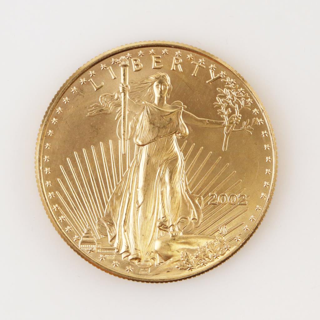 2002 American Eagle Fine Gold 50 Dollar 1oz Coin | Property Room