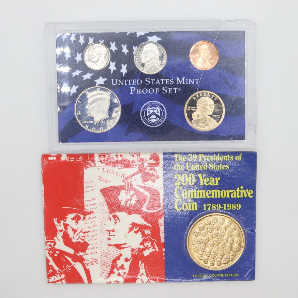 2002-S US Coin Set And Commemorative Token | Property Room
