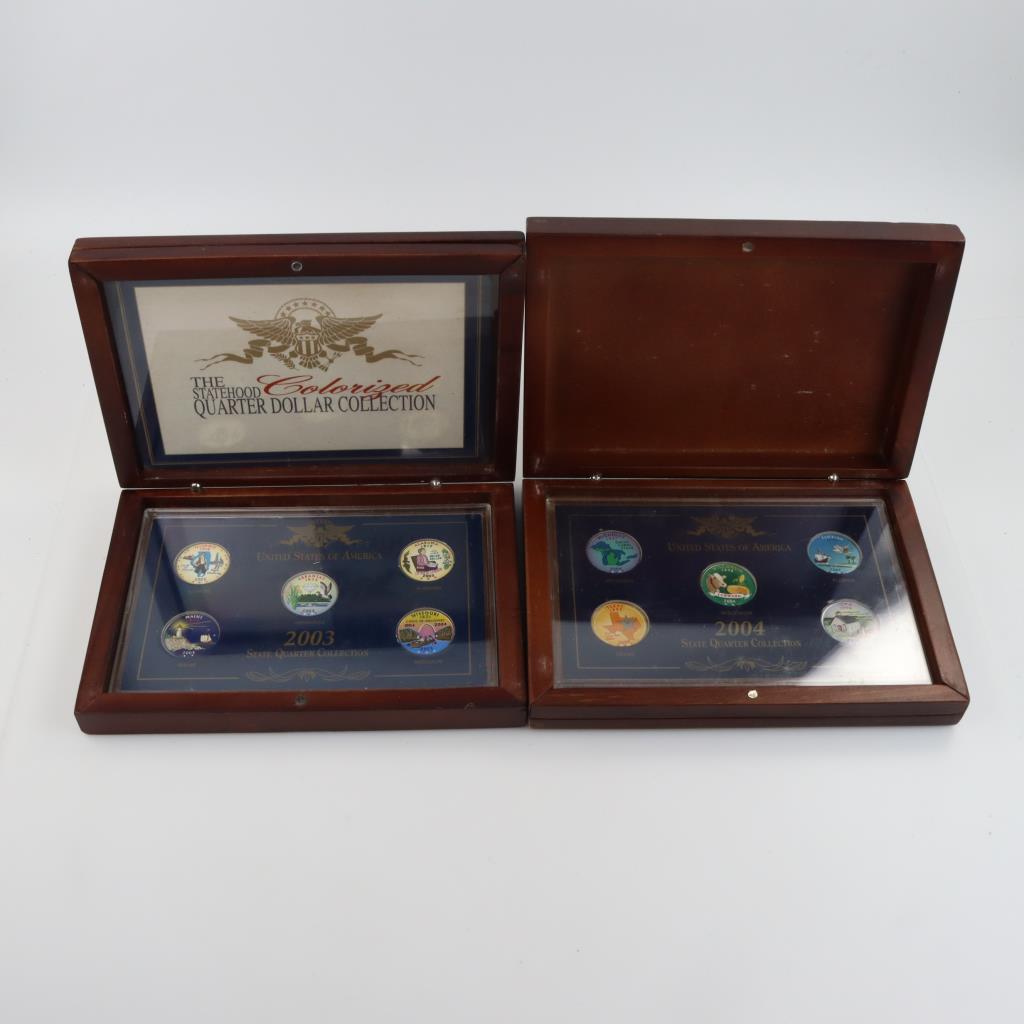 2003 & 2004 Colorized State Quarter Collection, 2 Sets | Property Room