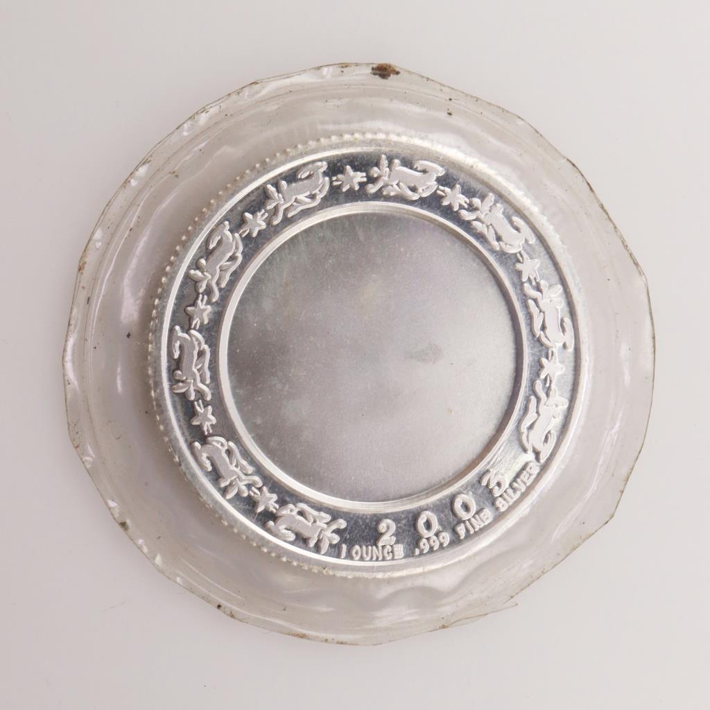 2003 Fine Silver Seasons Greetings 1oz Round | Property Room