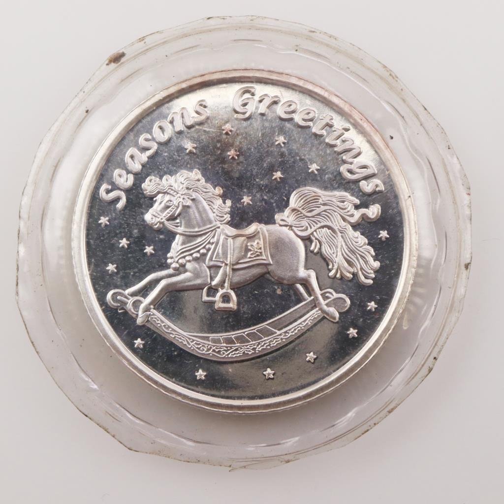 2003 Fine Silver Seasons Greetings 1oz Round | Property Room