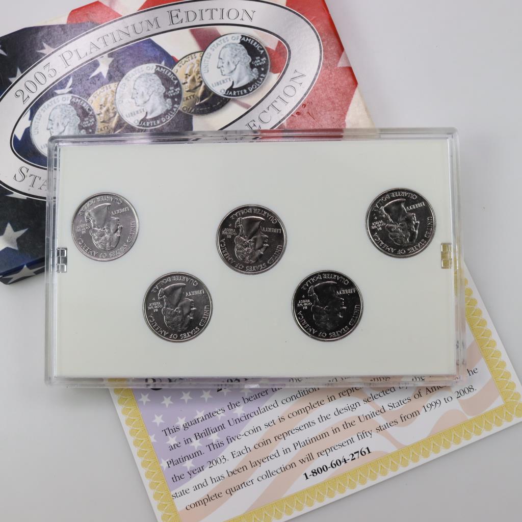 2003 Platinum Edition State Quarter Collection | Property Room