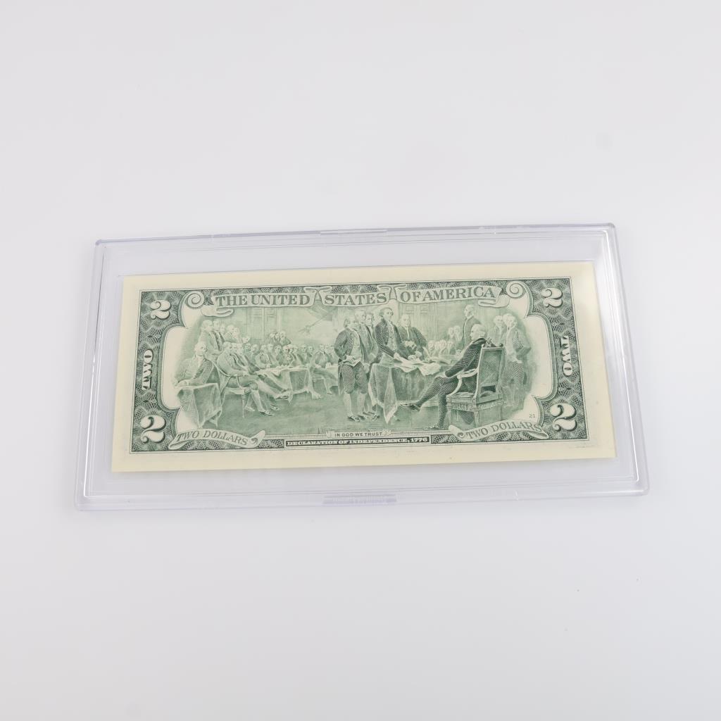 2003-A US Federal Reserve $2 Alabama Banknote Overlay, UNC | Property Room