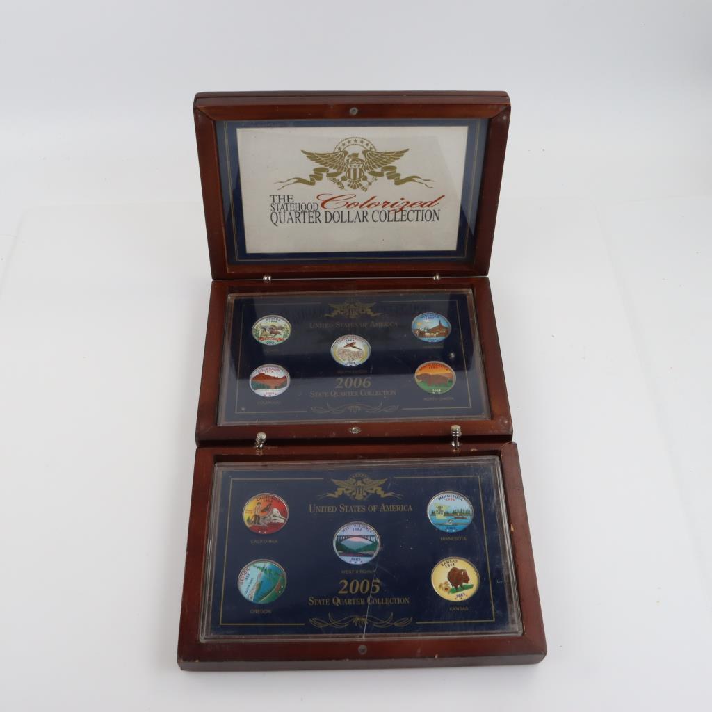 2005 & 2006 US Colorized State Quarter Collection | Property Room