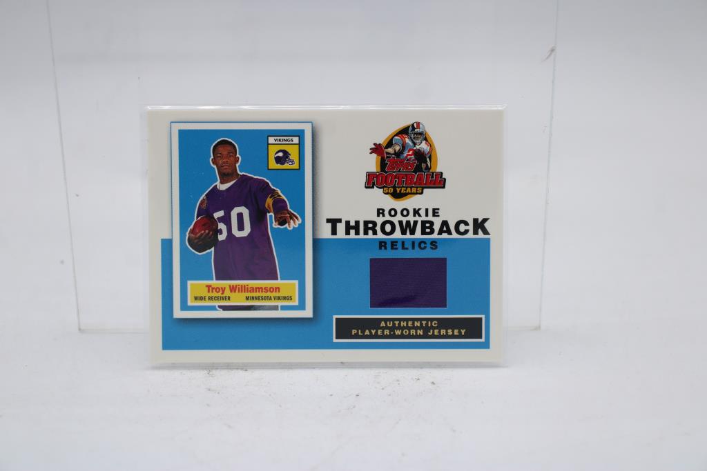 2005 Topps Rookie Throwback Jersey Troy Williamson #RT-TW | Property Room