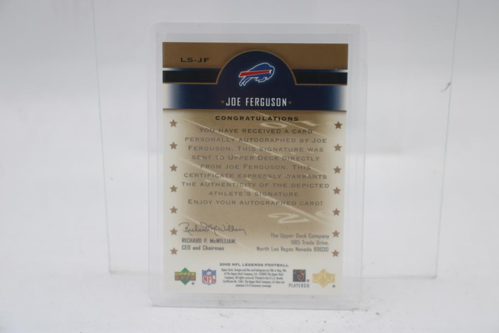 2005 Upper Deck Legendary Signature Joe Ferguson #LS-JF | Property Room