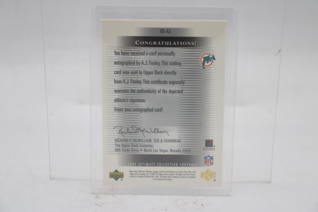 2005 Upper Deck Ultimate Signatures AJ Feeley /99 #US-AJ | Property Room