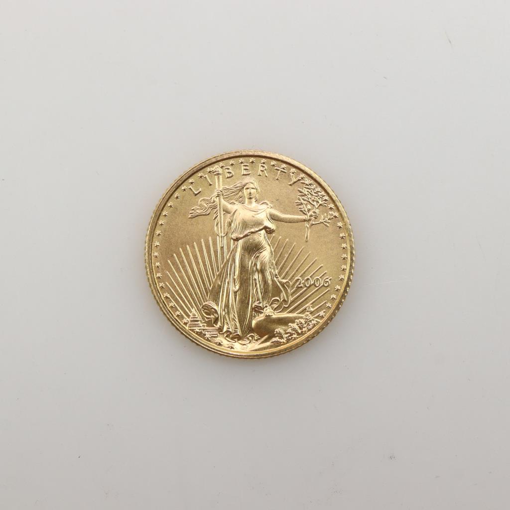 2006 American Gold Eagle 5 Dollar 1/10oz Fine Gold Coin | Property Room
