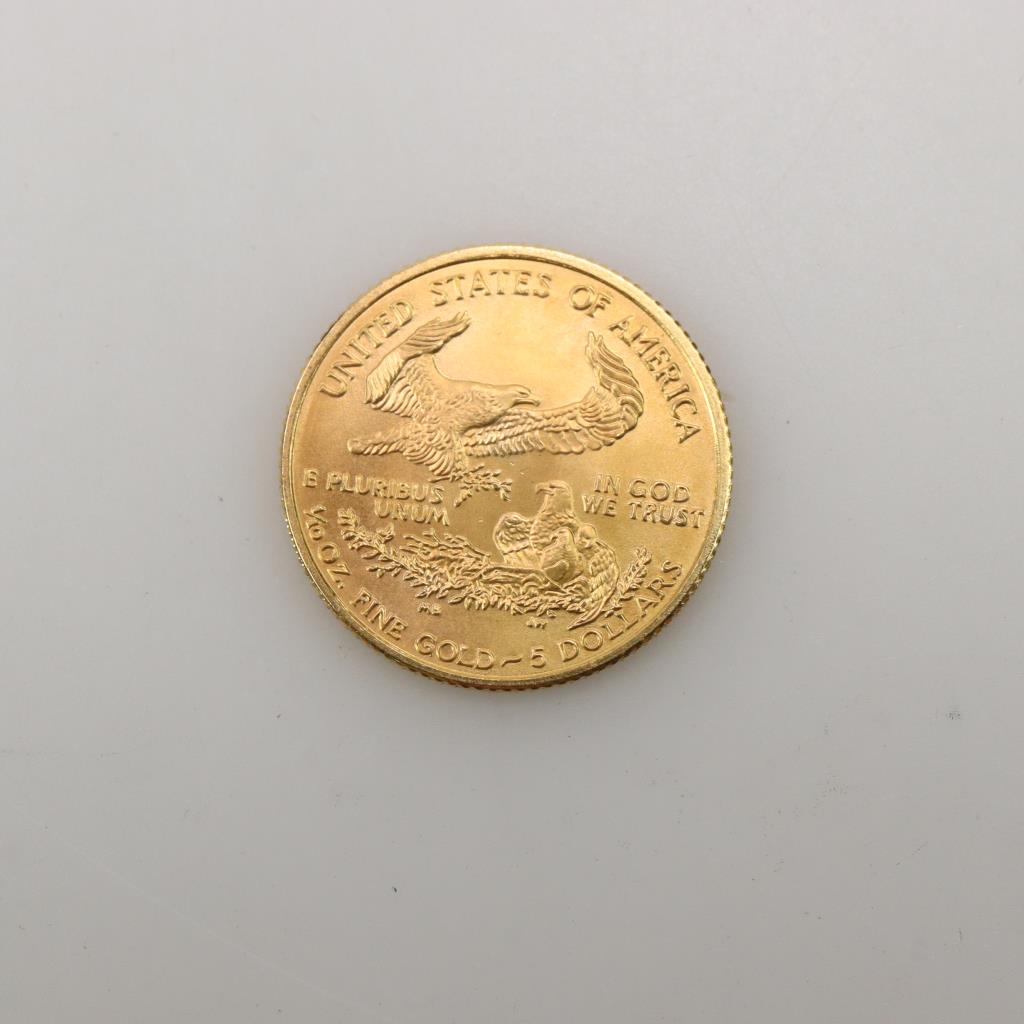 2006 American Gold Eagle 5 Dollar 1/10oz Fine Gold Coin | Property Room