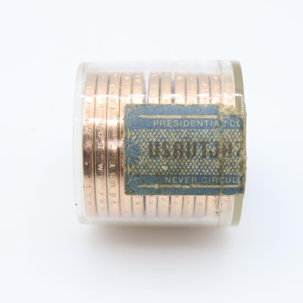 2007 UNC John Adams, Roll World Reserve Monetary Exchange $1 Roll, 12 ...