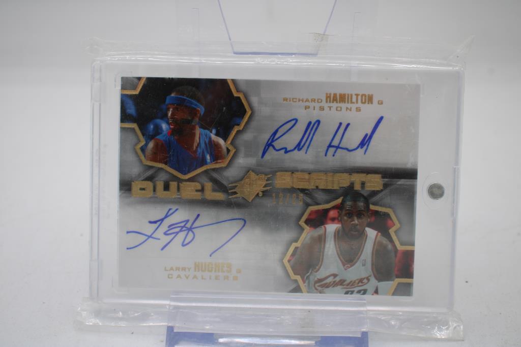 2007-08 SPx Duel Scripts Richard Hamilton / Larry Hughes Auto #DS-HH ...