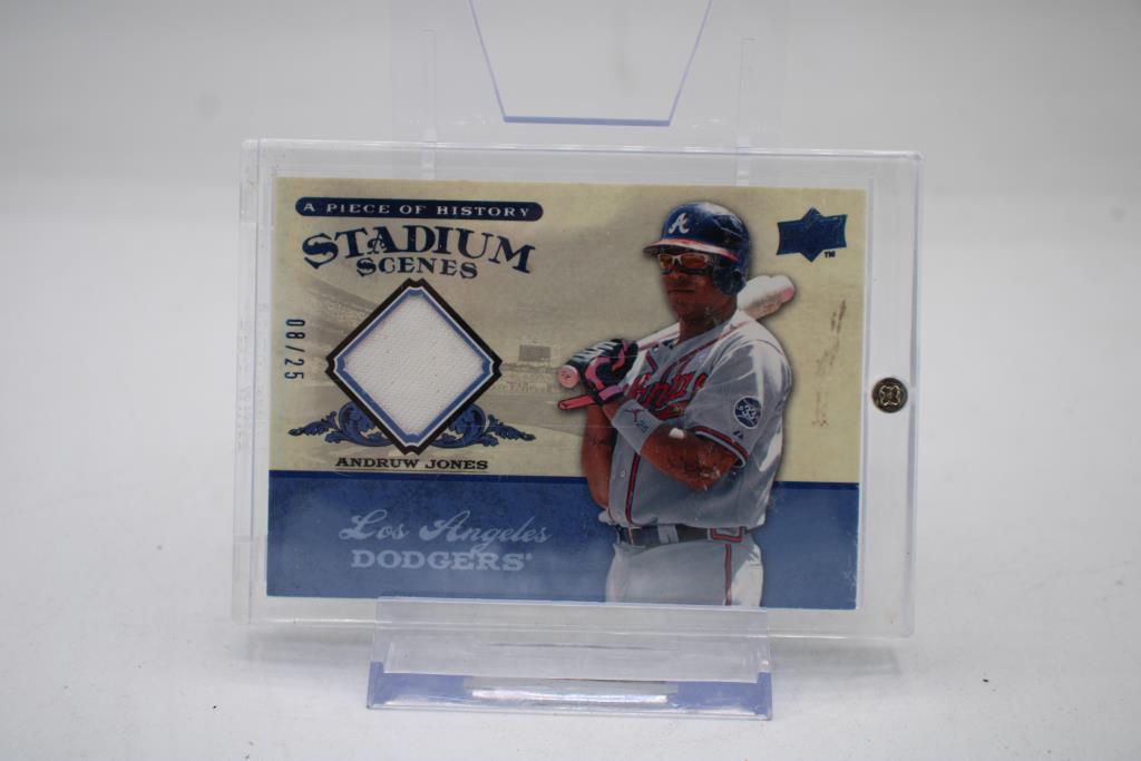 2008 Upper Deck Pieces Of History Stadium Scenes Andruw Jones #SS28 /25 | Property Room