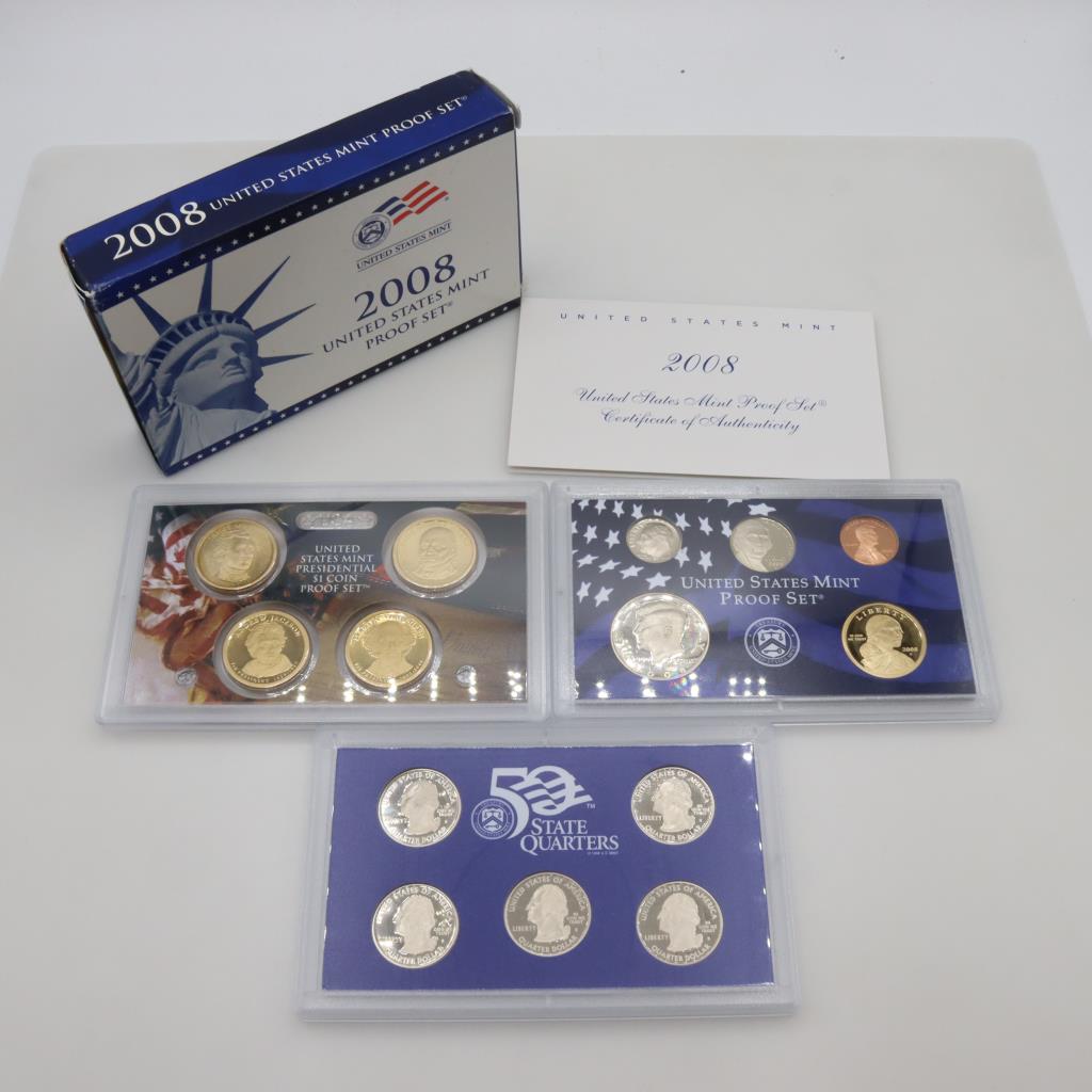2008 US Mint Proof Set Includes COA | Property Room