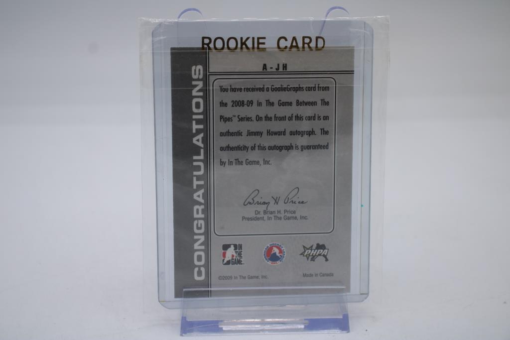 2009 In The Game Future Stars Jimmy Howard Autograph #A-JH | Property Room
