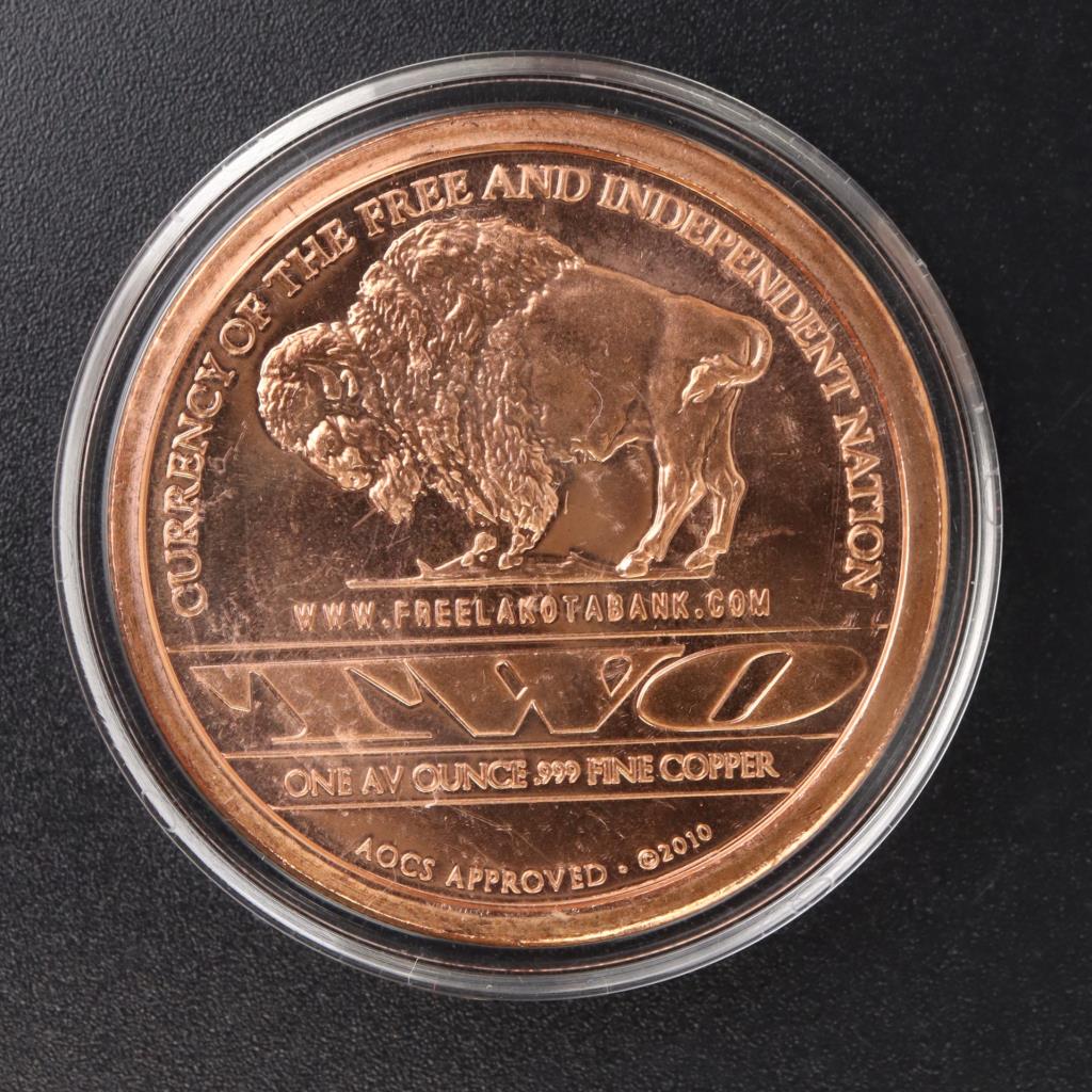 2010 Lakota Fine Copper 1 AV Oz. Round | Property Room