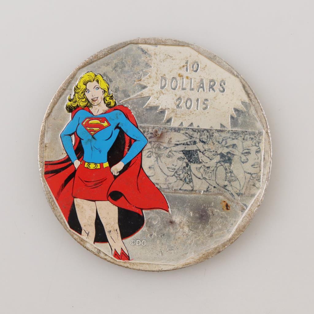 2015 DC Comics Originals: Strength Canadian Fine Silver 10 Dollar 1/2 ...
