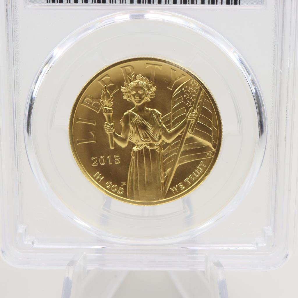 2015-W MS70 High Relief American Liberty Gold 100 Dollar Fine Gold Coin ...