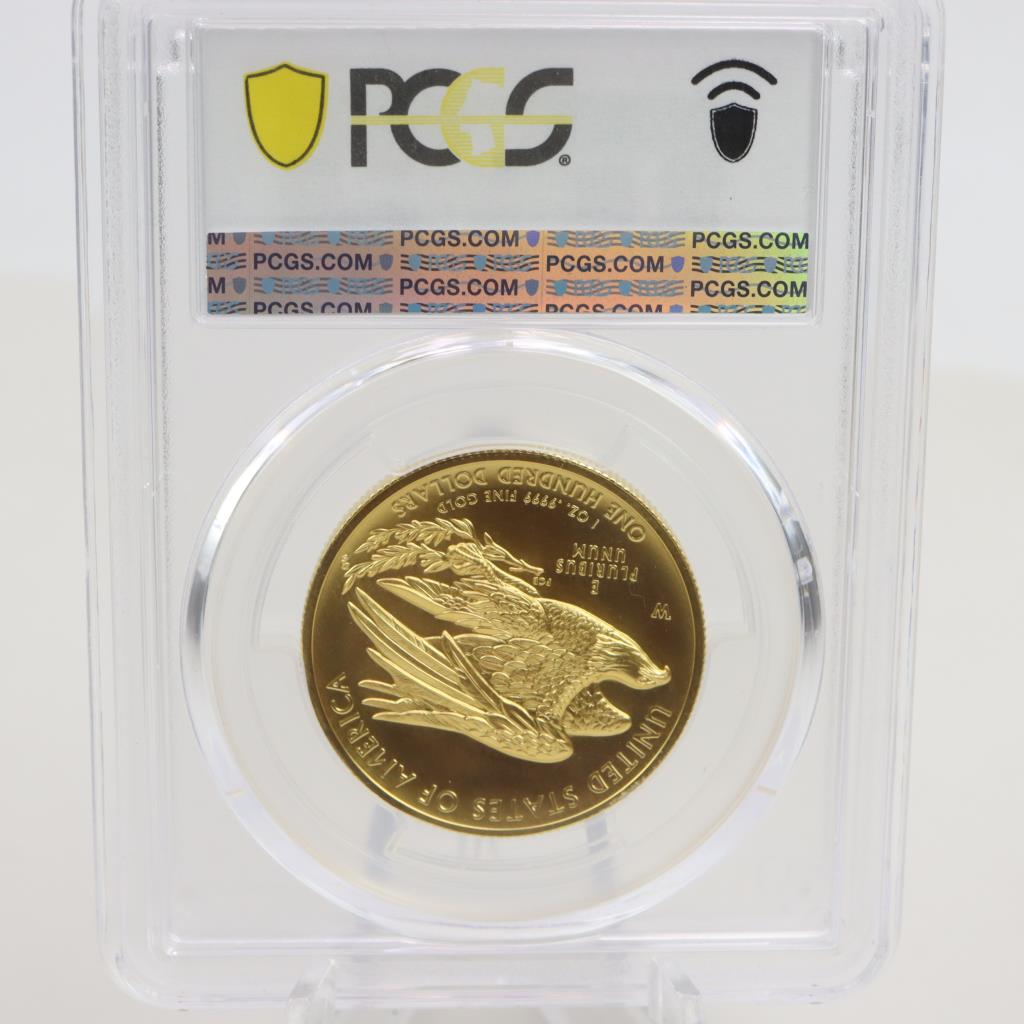 2015-W MS70 High Relief American Liberty Gold 100 Dollar Fine Gold Coin PCGS Graded | Property Room