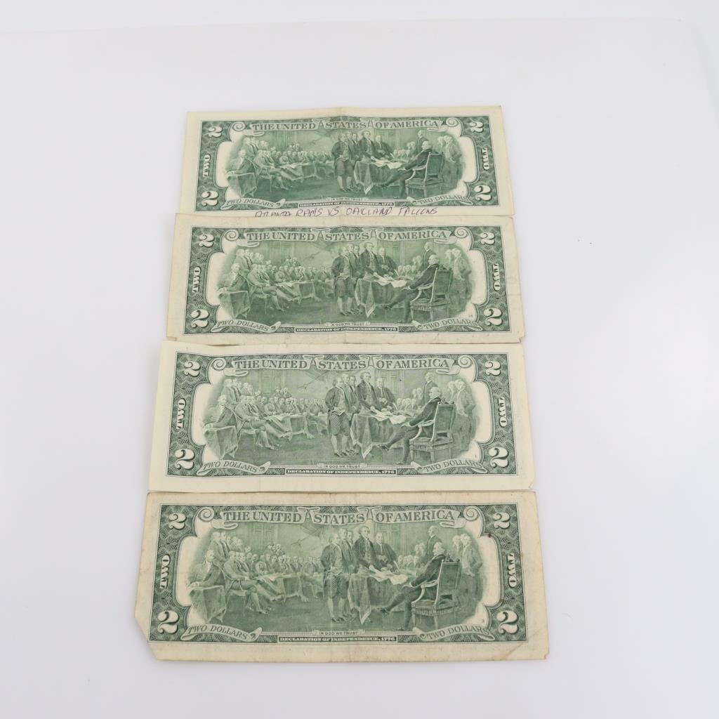 2017-A US Federal Reserve Note Bills, 4 Bills | Property Room