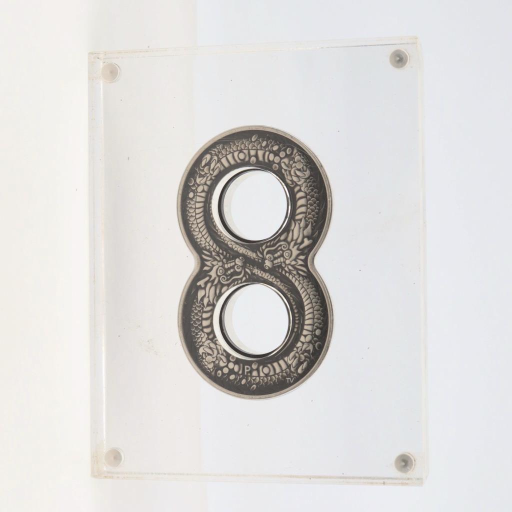 2018 Australia Fine Silver Figure Eight Dragon 2 Dollars 2 Oz ...