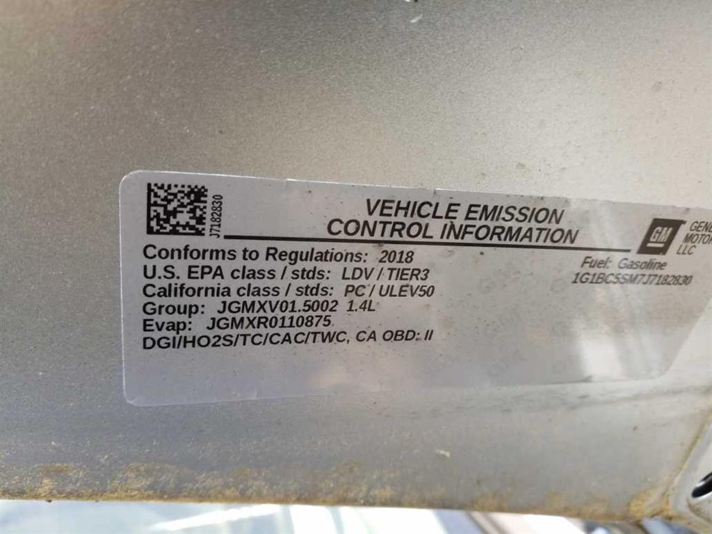 2018 Chevrolet Cruze (Hartford, CT 06114) | Property Room