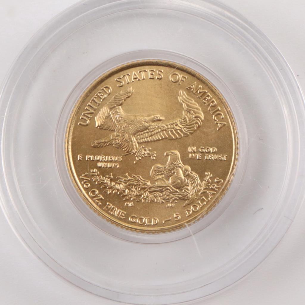 2019 American Eagle Fine Gold 5 Dollar 1/10th Oz. Coin | Property Room
