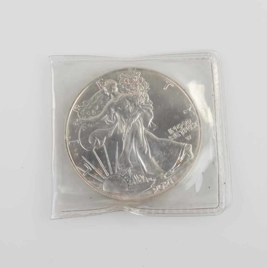 2021 American Eagle 1 Oz. Fine Silver Dollar | Property Room