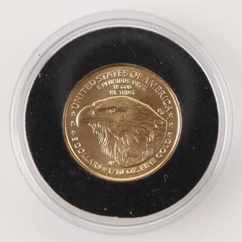 2021 American Eagle Fine Gold 5 Dollar 1/10th Oz. Coin | Property Room