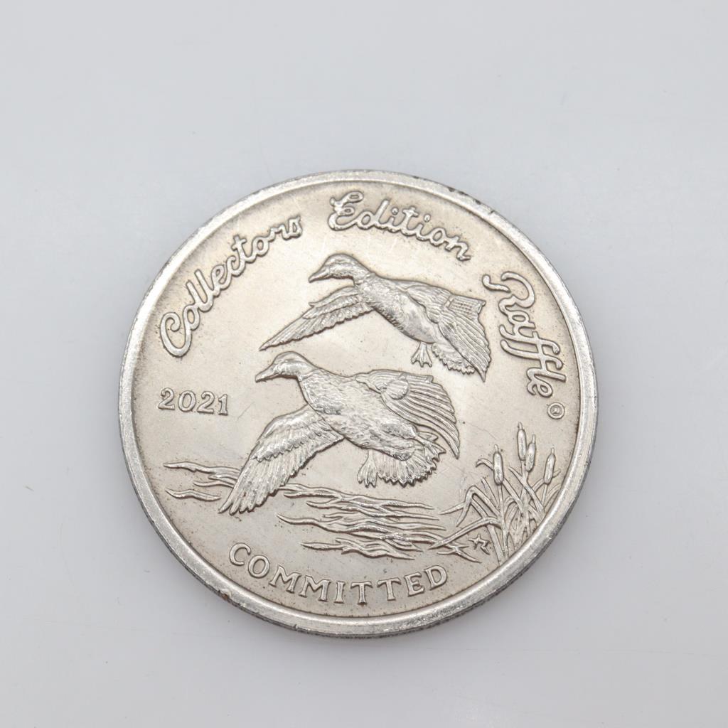 2021 Ducks Unlimited Collector's Edition Raffle Coin Token | Property Room