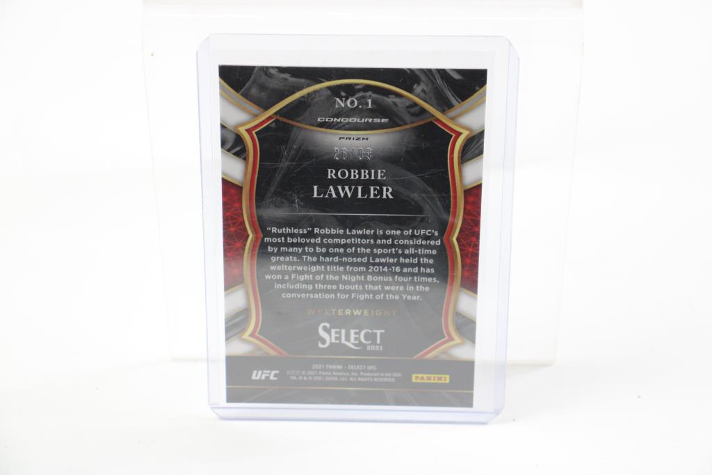 2021 Panini Select Robbie Lawler Prizm #1 26/99 | Property Room