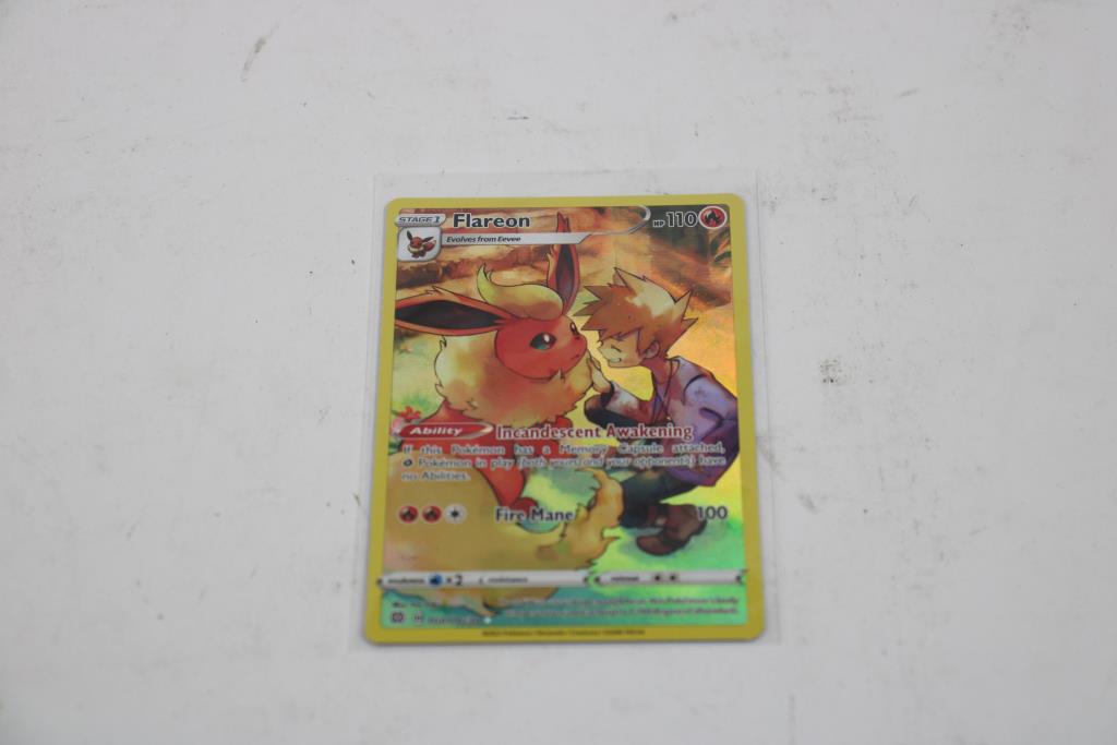 2022 Pokemon Brilliant Stars Full Art Flareon TF01/TG30 | Property Room