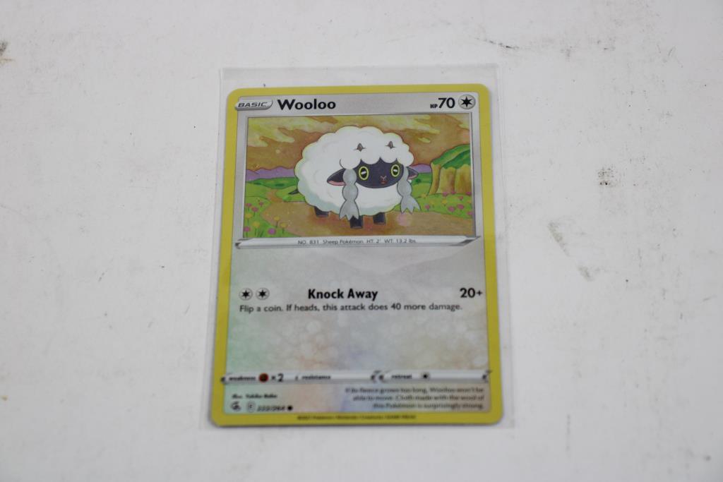 2022 Pokemon Fusion Strike Wooloo HOLO 222/264 | Property Room