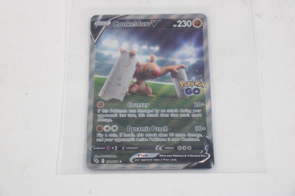 2022 Pokemon Go Conkeldurr V Alternate Full Art Holo 074/078 | Property ...