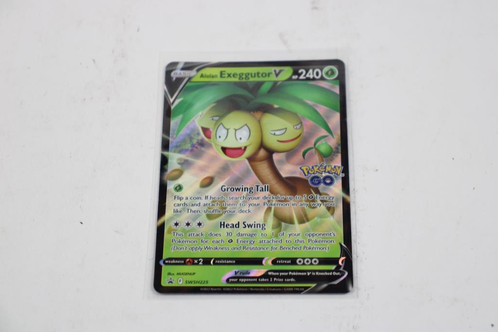 2022 Pokemon SWSH Black Star Promos Alolan Exeggutor V SWSH225 ...