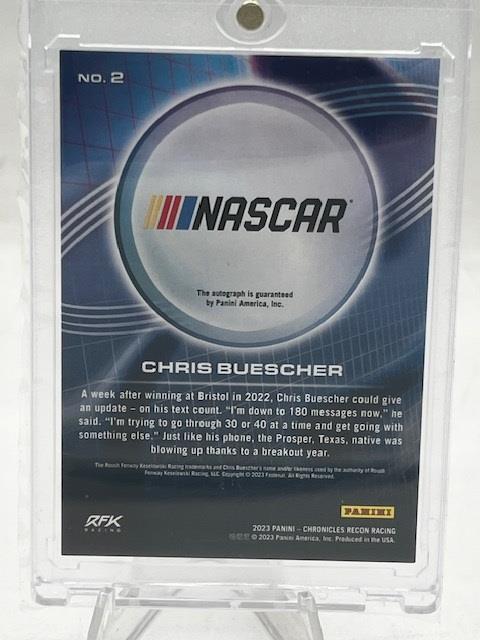 2023 Panini Chronicles Chris Buescher AUTO Card #2 | Property Room