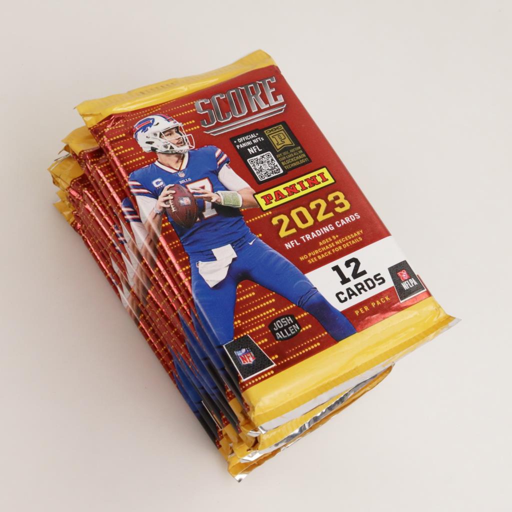 2023 Panini Score Football Trading Cards, 10 Sealed Packs | Property Room