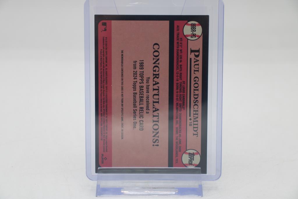 2024 Topps Paul Goldschmidt Relic Card #89BR-PG | Property Room