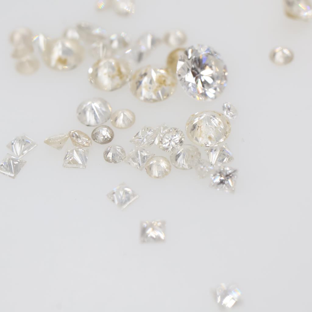 2.14ct TW Loose Faceted Diamonds, 42 Pieces | Property Room