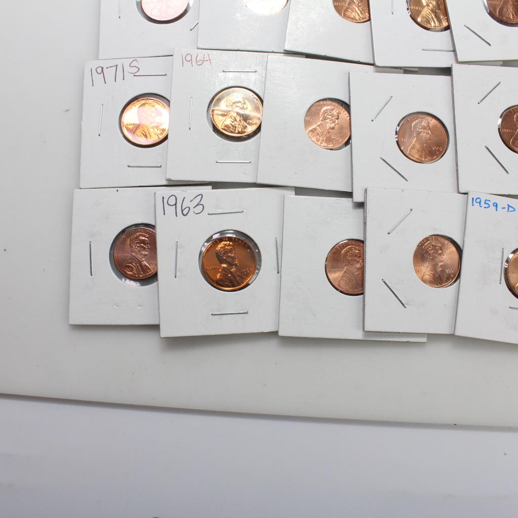 22 US Pennies, Includes Steel Penny | Property Room