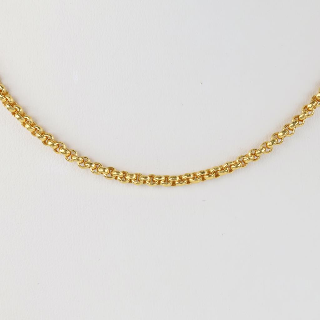 22kt Gold Rolo Link Necklace | Property Room