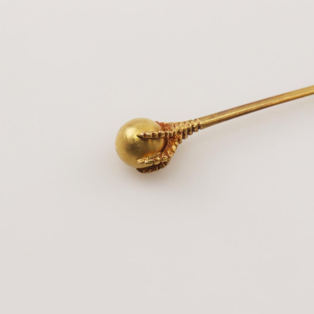 22kt GP Bird Claw Hat Pin | Property Room