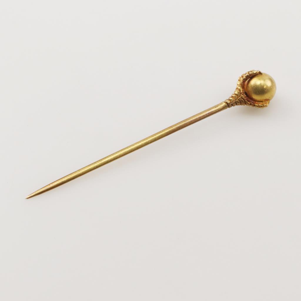 22kt GP Bird Claw Hat Pin | Property Room