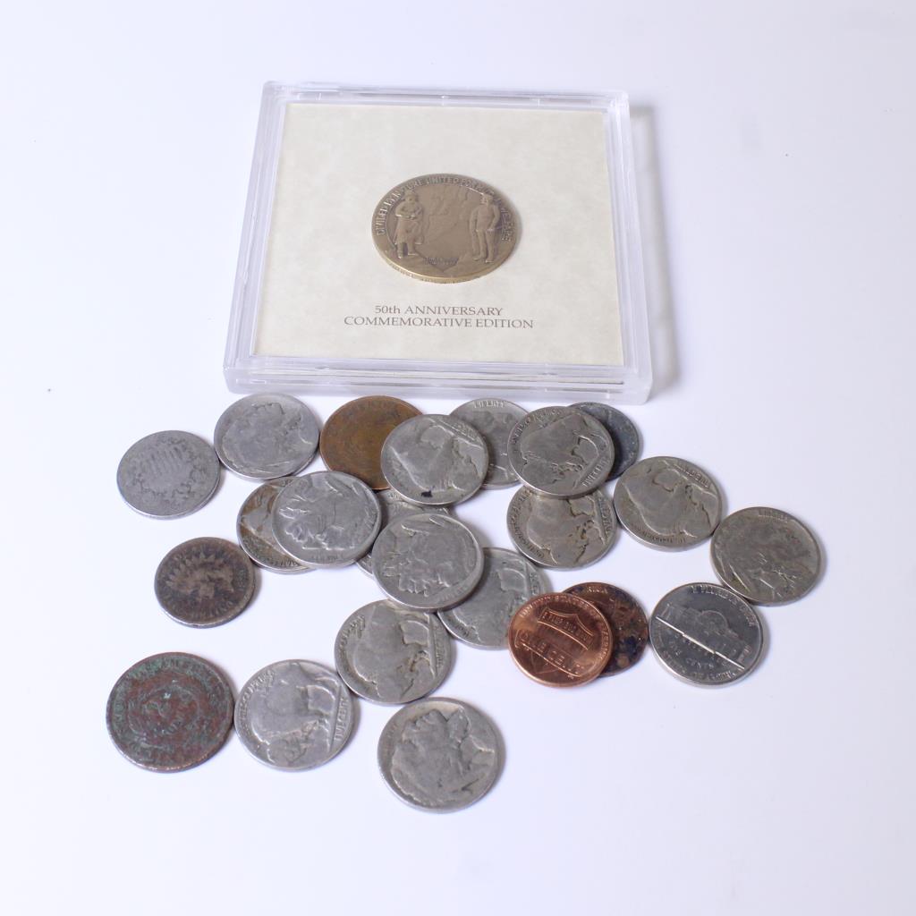 24 Mixed U.S. Coins And Tokens | Property Room