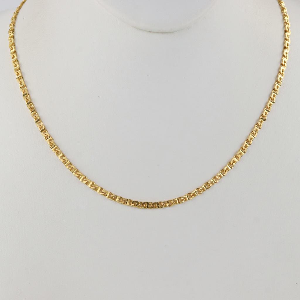 24kt Gold Flat Mariner Chain Necklace | Property Room