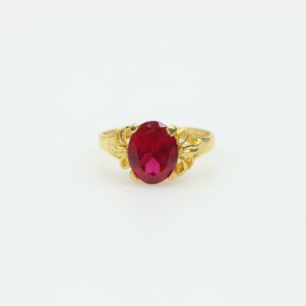 24kt Gold Ruby Ring | Property Room