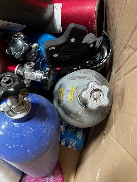 25+ Assorted Size NOS Air Tanks (Empty) | Property Room